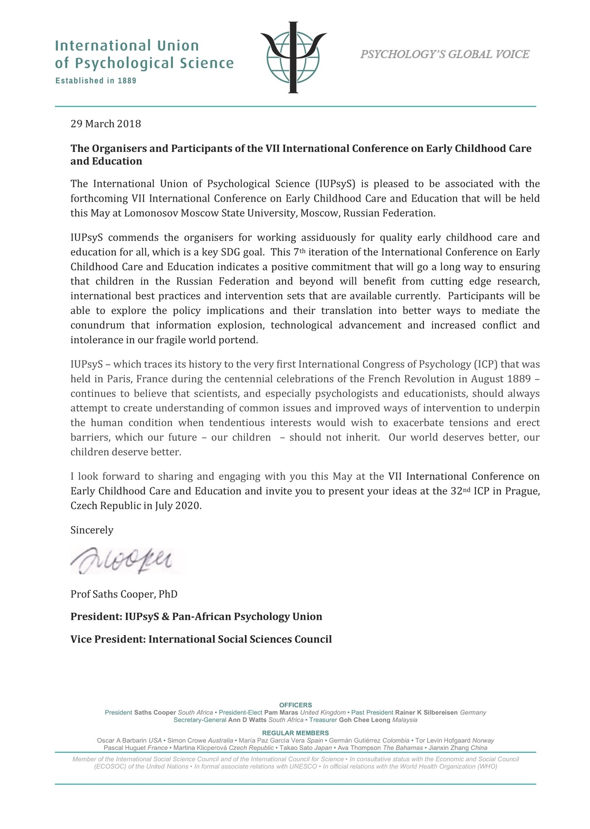 ECCE 2018 is co-sponsored by IUPsyS | 10th International Conference ...